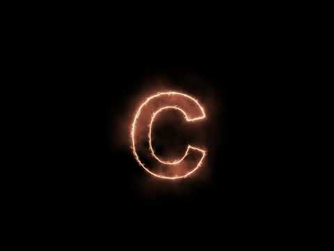 Letter C | Wordart Vfx Effects | Lighten Blending Option for Use | Fire Effect