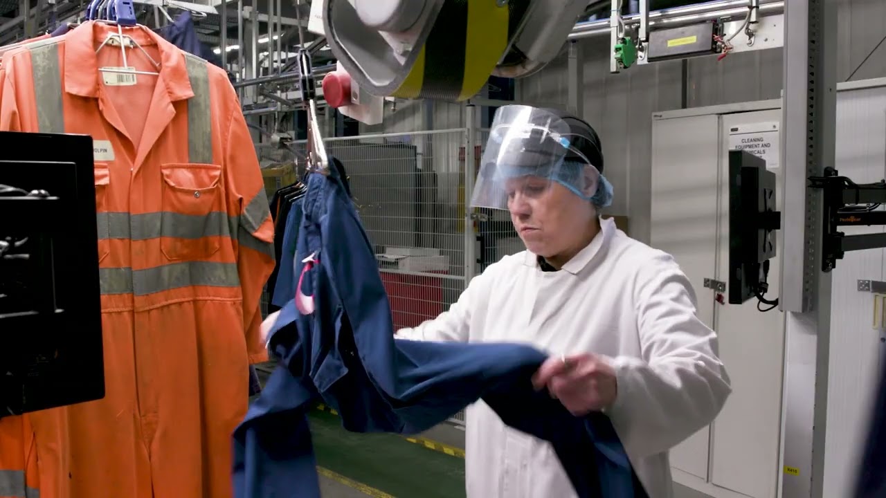 Industrial Uniform Laundry Process