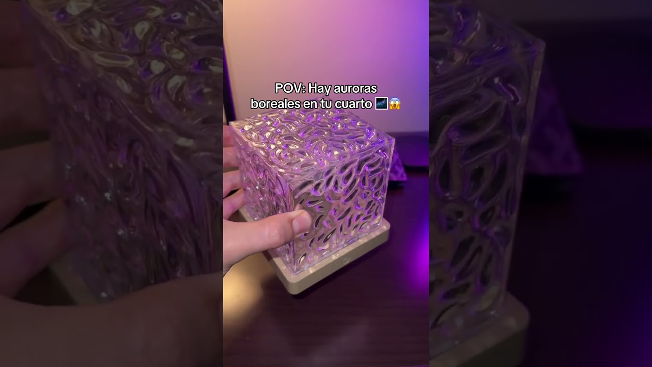 Está lámpara de auroras boreales cambio mi cuarto para siempre ❤️🥹 #lamparaaurora #auroraborealis