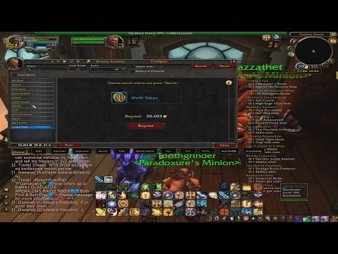 How to Buy and Use a WoW token: 30 days game time for Gold