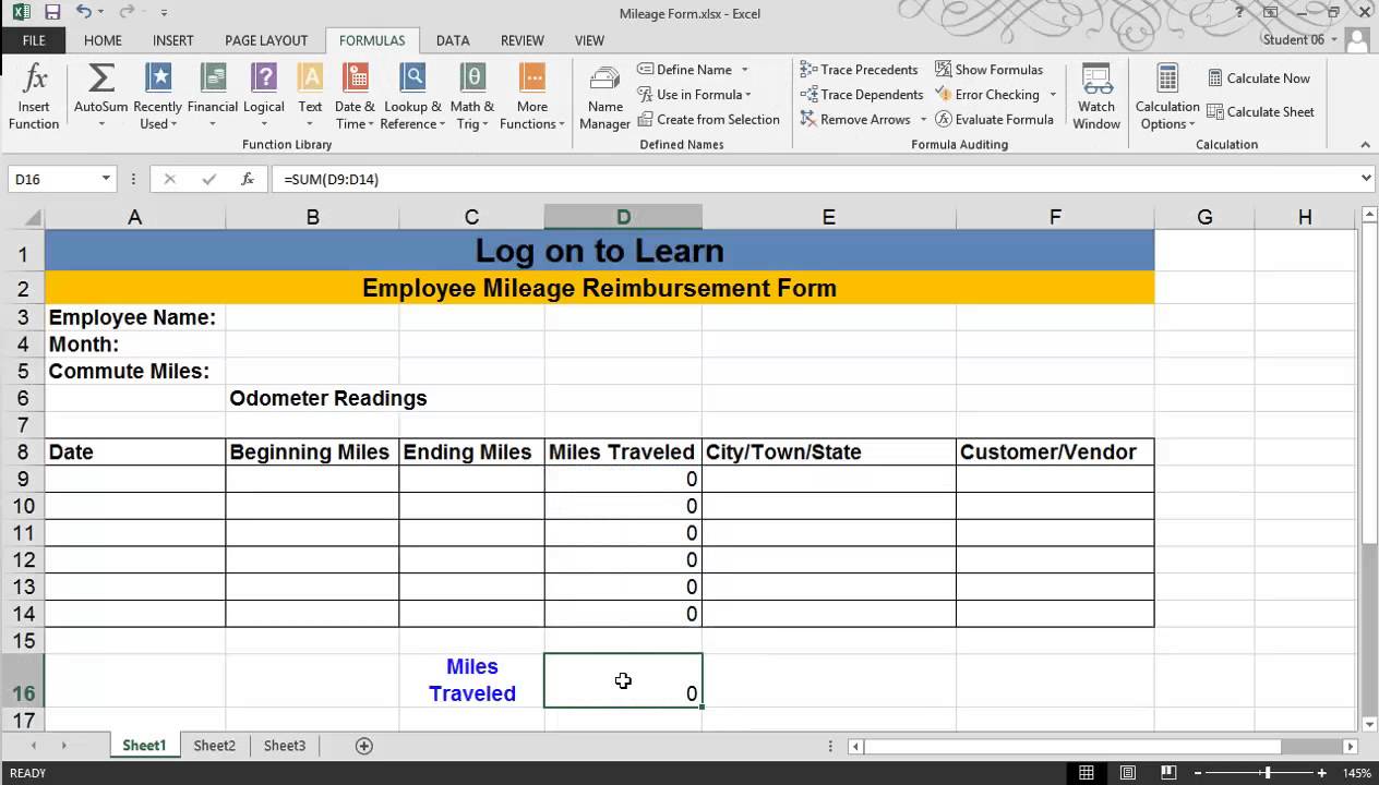 Excel 2013: Creating An Excel Template