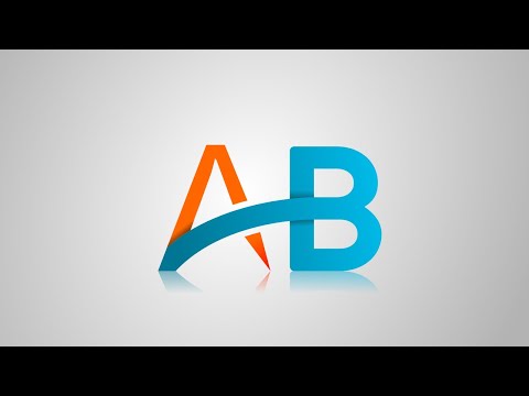 AB Logo Design - CorelDraw #4