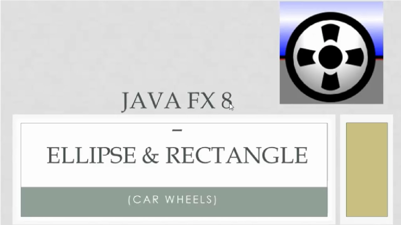 JavaFX 8 Tutorial - Ellipse and Rectangle #5