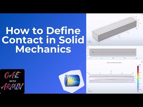 🛠️ COMSOL Tutorial: Defining Contact in Solid Mechanics Physics