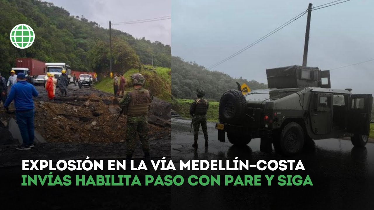Terrorist attack in Yarumal: this is how the Medellín-Costa highway looks this morning (only one ...