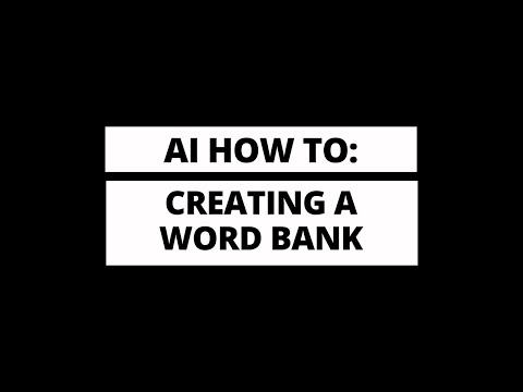 AI in Education: Creating Word Banks – grahambany.com