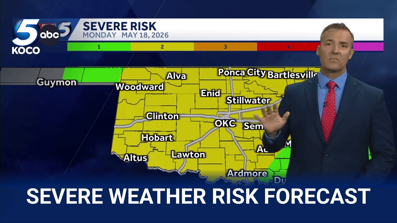 TIMELINE: Five straight days of severe storm risks start Thursday in Oklahoma