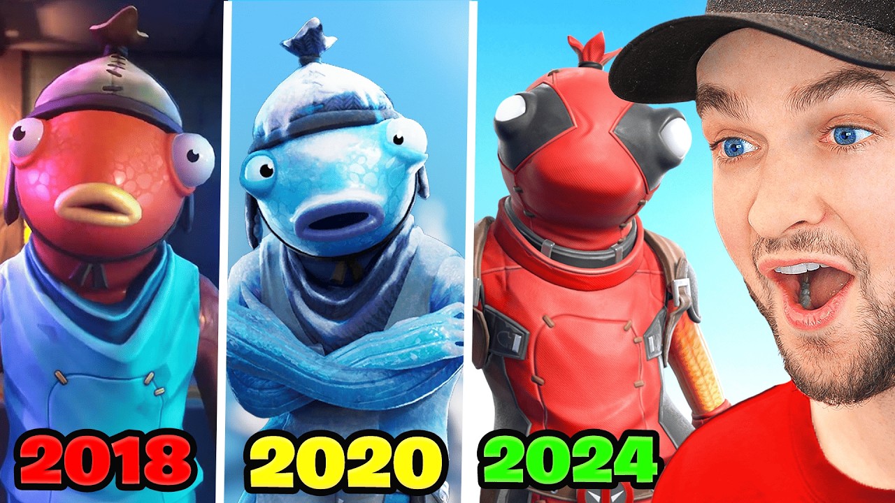 Evolution of Fishstick in All Fortnite Trailers & Cutscenes!