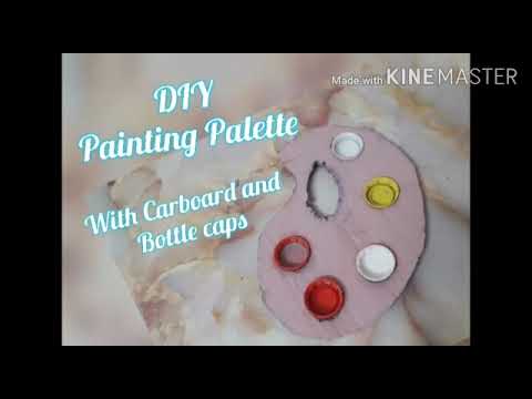 DIY Homemade Painting Palette| With Carboard and Bottle Cap