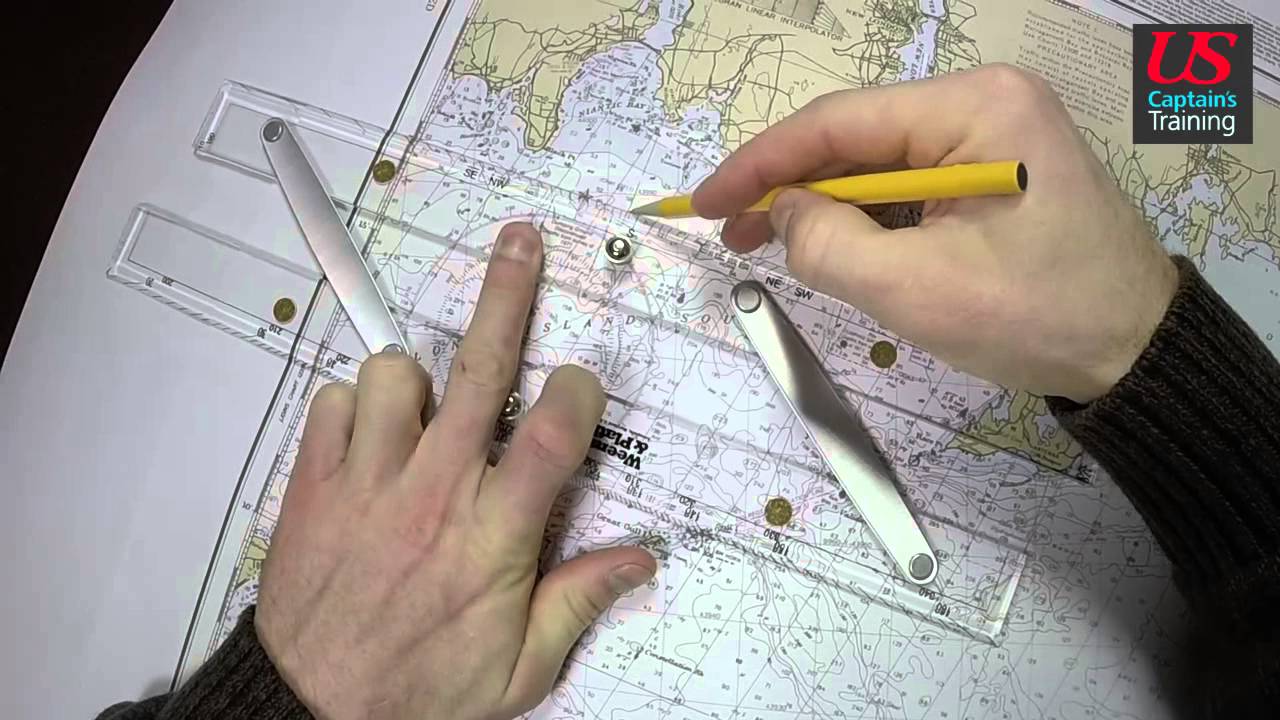 Captain License Chart Navigation – True Course Made Good Practice Problem 3