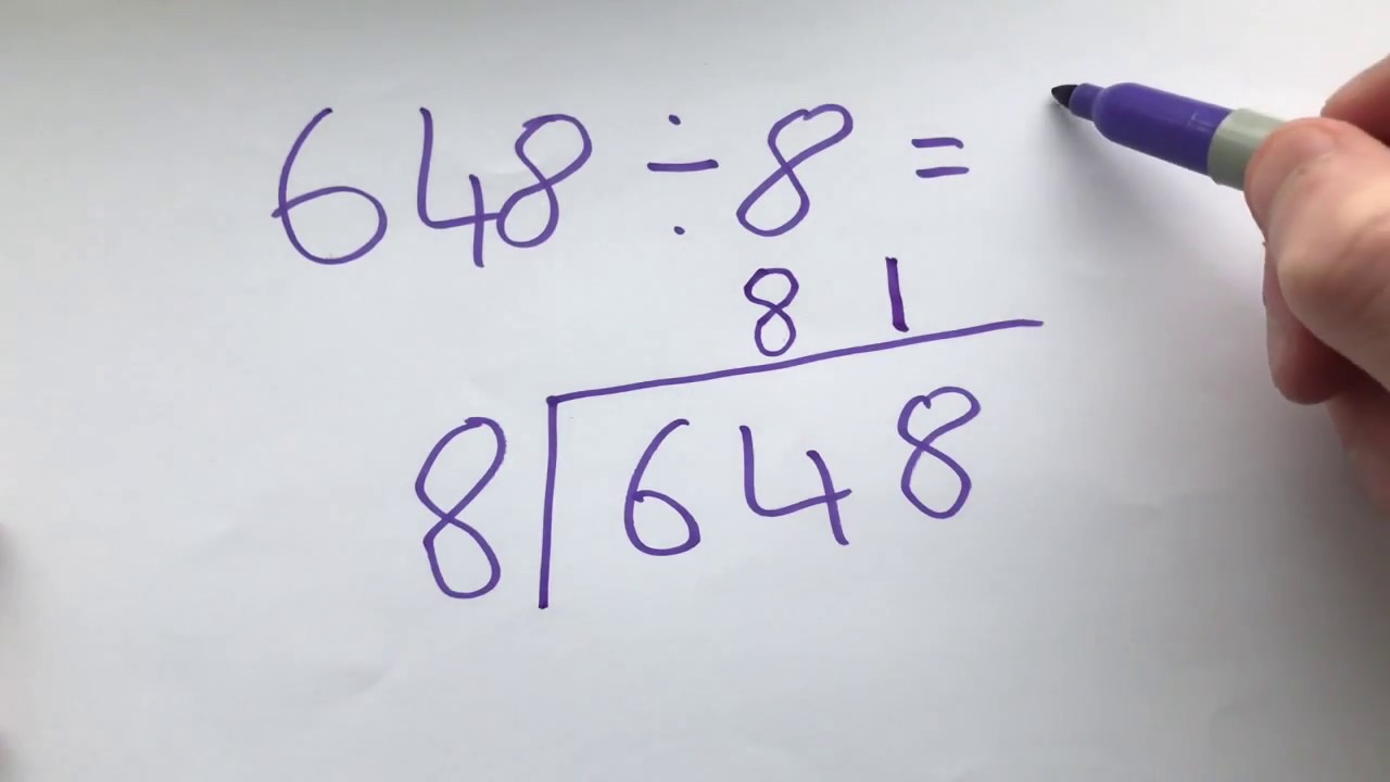 How to divide using short division / the 'Bus Stop' Method