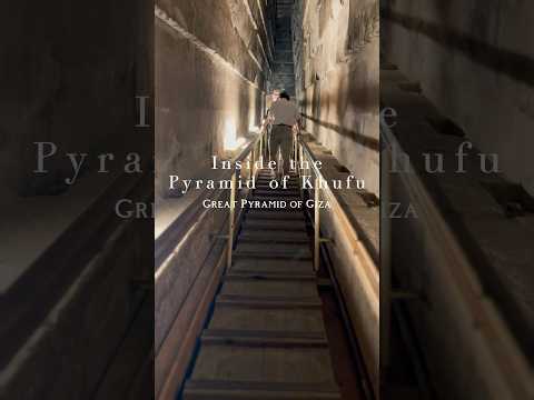 Μέσα στην Πυραμίδα του Χέοπα! ✨Inside the Great Pyramid of Khufu! #travel #egypt #pyramids #pyramid