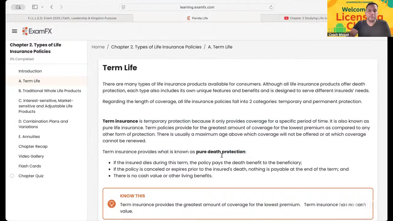 Chapter 2 Studying Life insurance policies