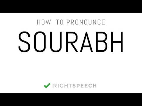 Sourabh - How to pronounce Sourabh - Indian Boy Name