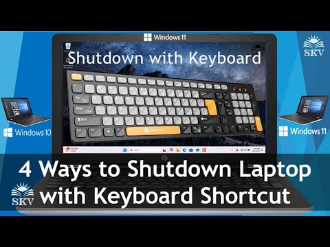 4 Ways to Shutdown Windows 11 Laptop with Keyboard Shortcut | Turn Off Laptop with Keyboard