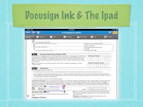 One app that, alone, will make you want an Ipad and Docusign - A 2 Minute Teaser