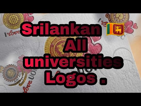 srilankan 🇱🇰 all universities logos .| chamiya production .
