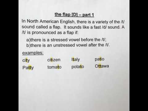 the flap sound – [D] part 1 | Doctor Mike's English Center
