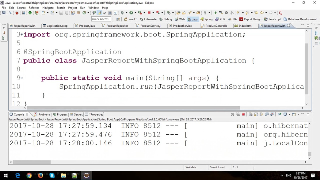 Jasper Reports with Spring Boot