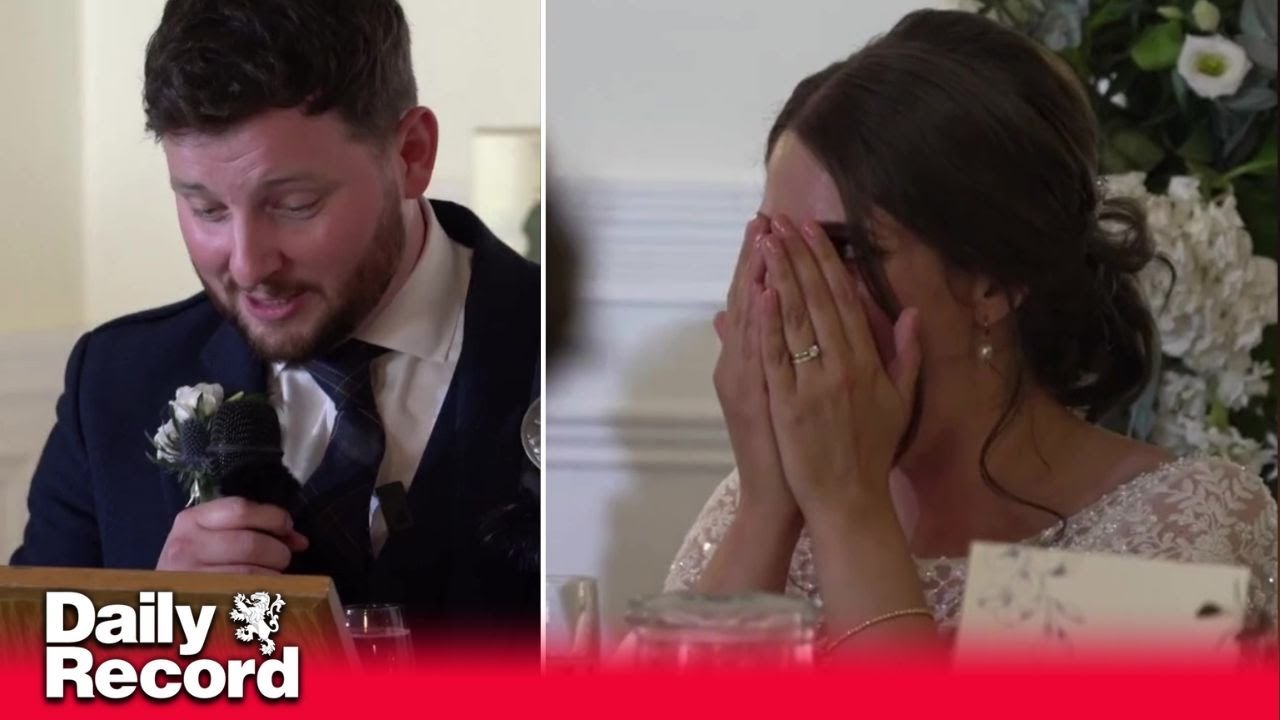 Scots groom exposes wife's big secret during wedding speech