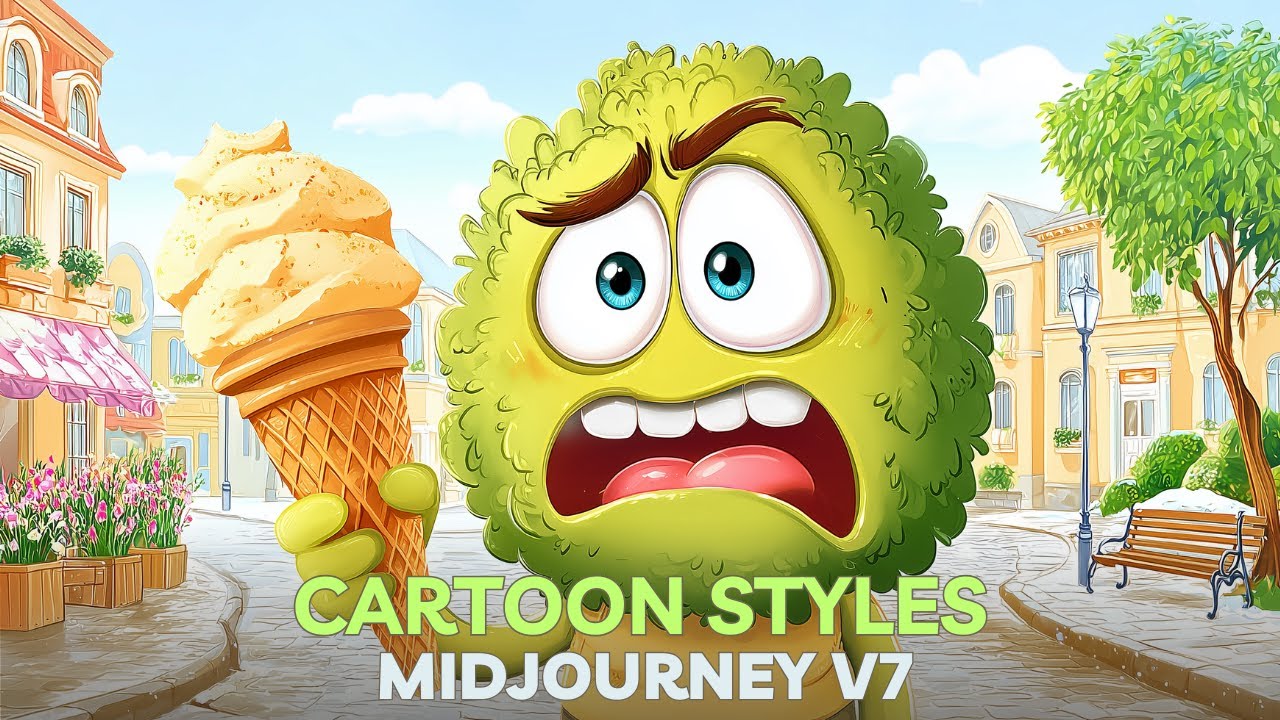 25 CARTOON Midjourney v7 SREF styles