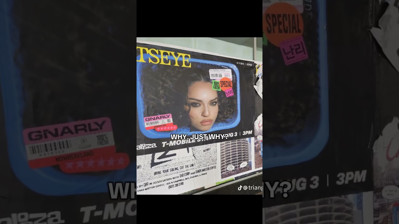 manon and lara's posters got ripped off the walls! #kpop #pop #katseye