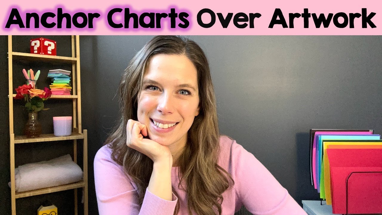 Anchor Charts over Artwork - Tips for ALL teachers - Not just elementary teachers!