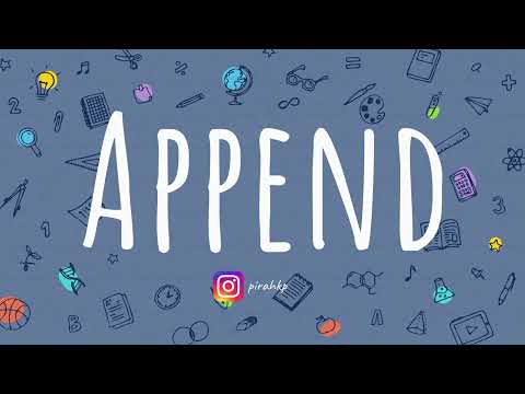 Append meaning | Word of the Day | Learn English Vocabulary