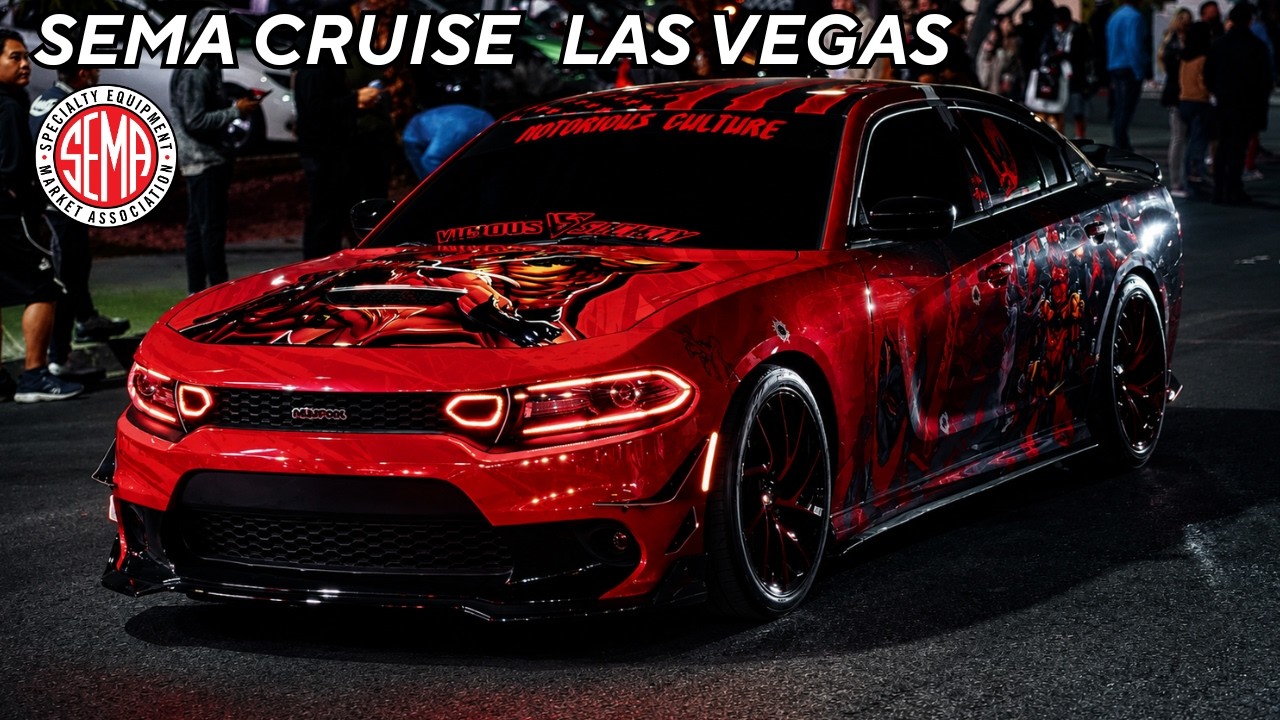 SEMA 2024 | SEMA cruise | EXTREME custom vehicles roll out of the Convention Center!