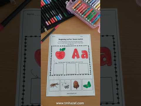 BEGINNING LETTER SOUND MATCHING ACTIVITY | ALPHABET PRACTICE |Beginner Sounds