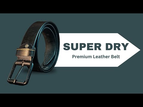 Superdry Genuine Leather Black Belt For men-Formal [S710]