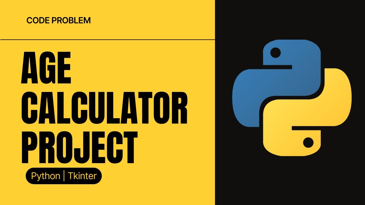 Python project | Age Calculator app | Tkinter | Python