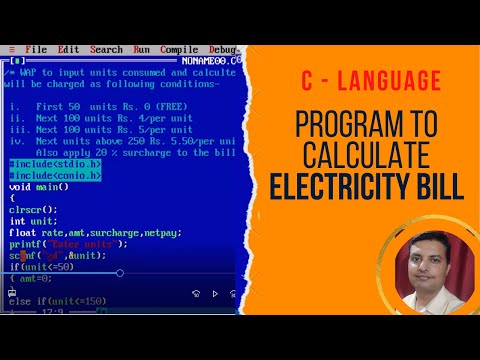 C Program to Calculate Electricity Bill | Electricity Billing System In ...