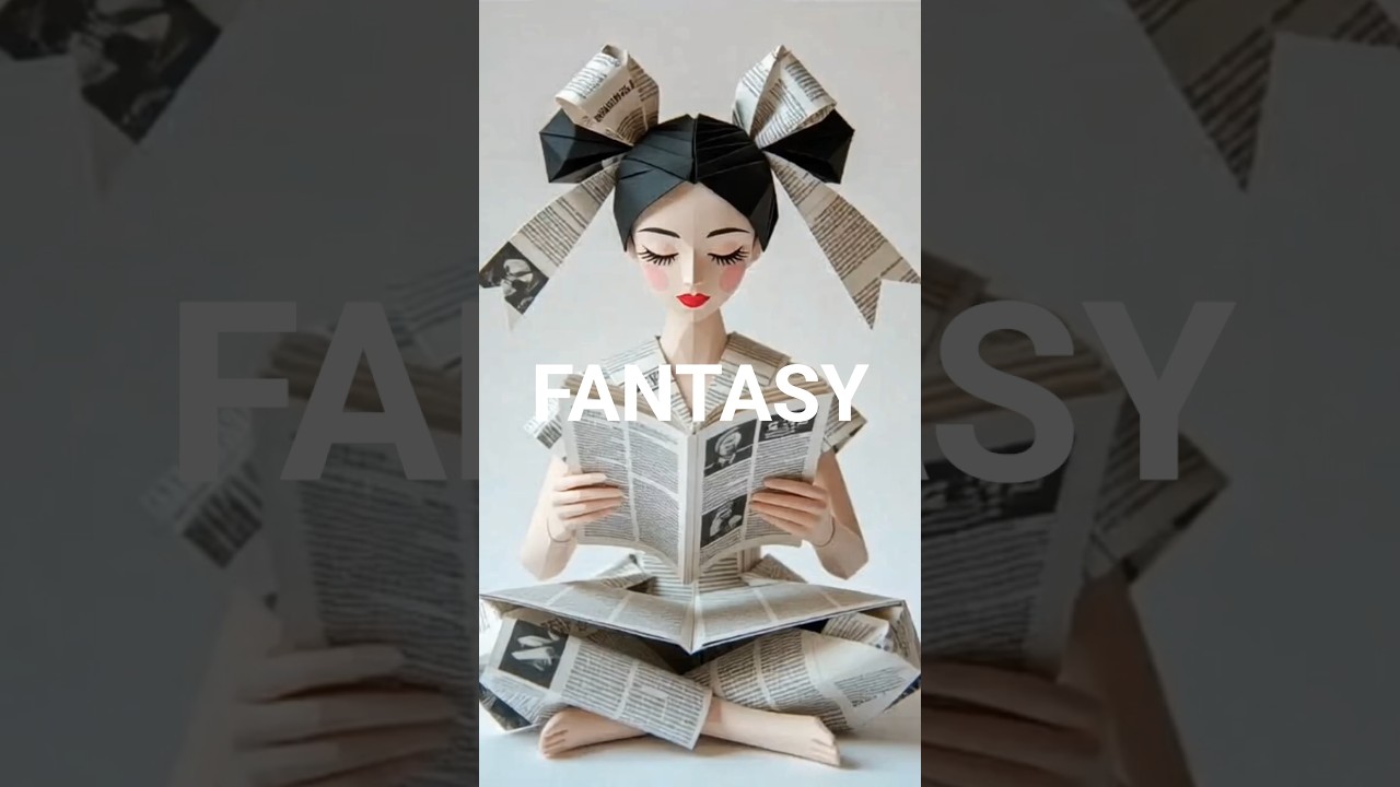 Surreal Fashion: Reading a Newspaper Book