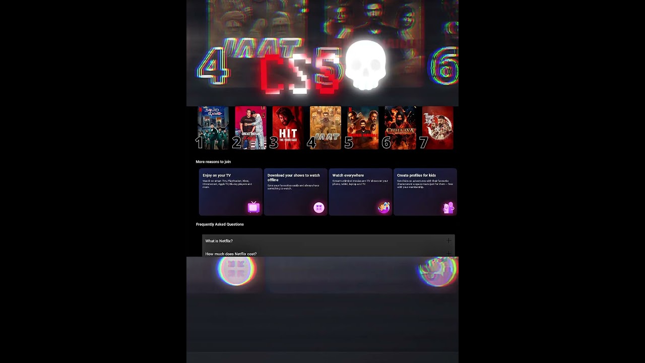 Coding🔥… Built Netflix With HTML & CSS?! 🤯 #coding #html #css #codingprojects #netflixclone