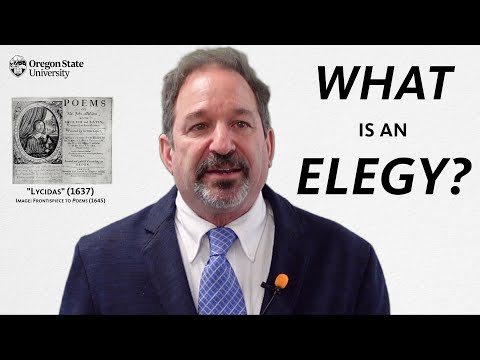 "What is an Elegy?": A Literary Guide for English Students and Teachers