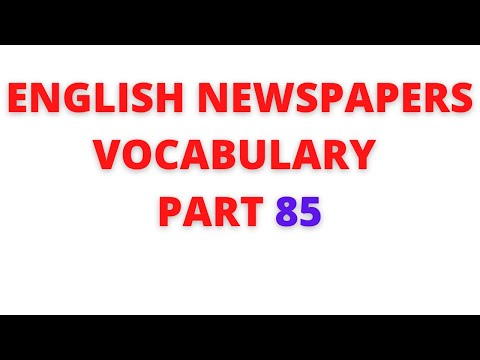 Learn English newspaper words meaning in Tamil – Part 85