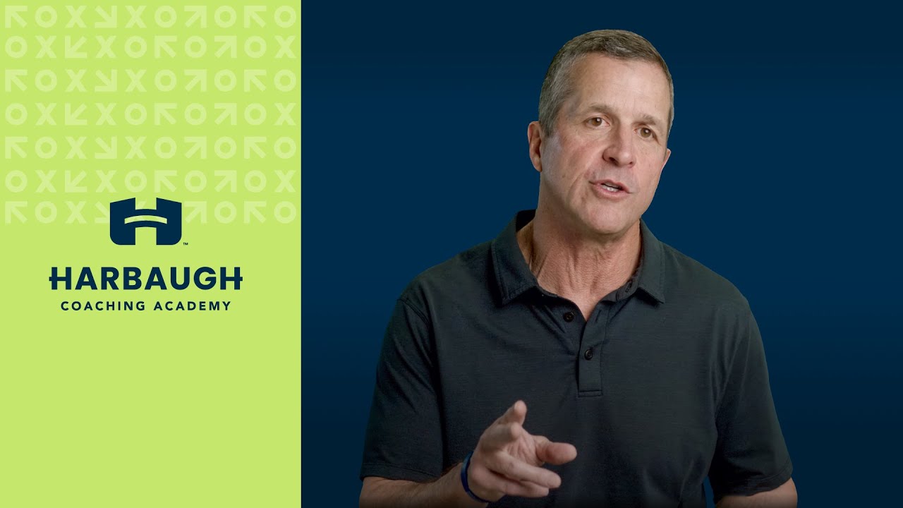 Coach John Harbaugh Gives Advice: Just Be You | Harbaugh Coaching Academy