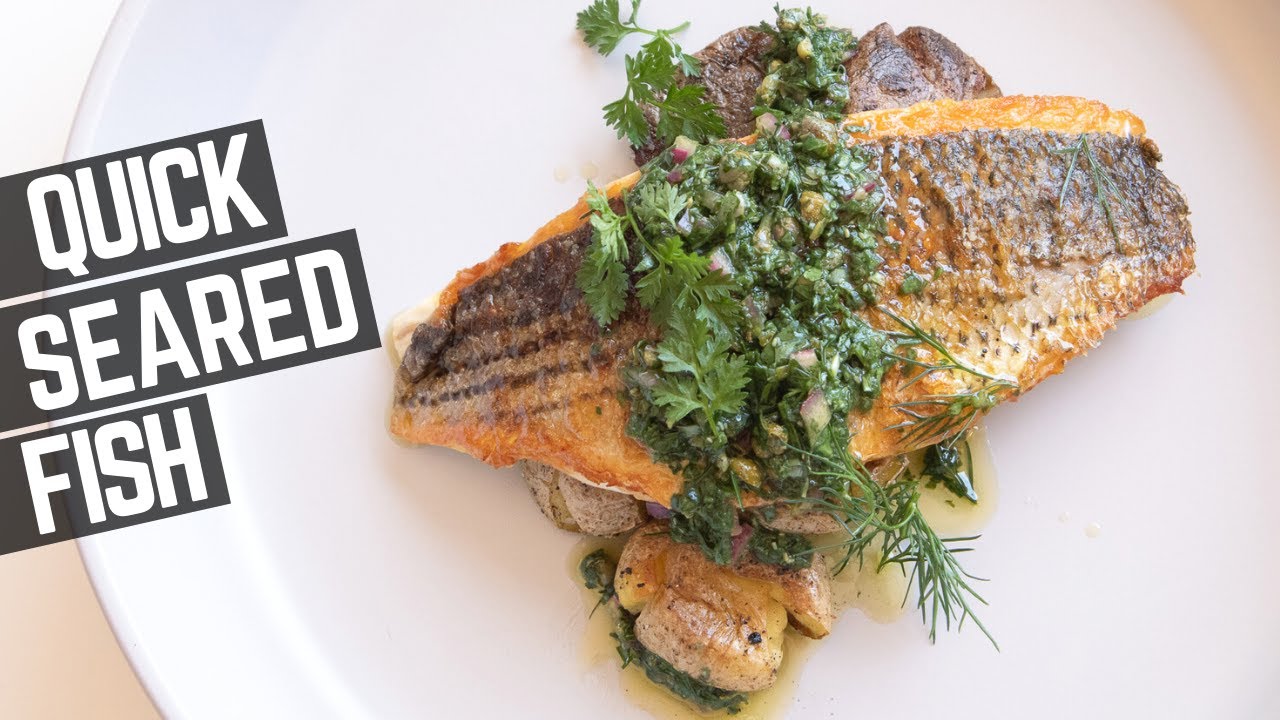 How To Cook Fish, Skin-On [plus Salsa Verde]