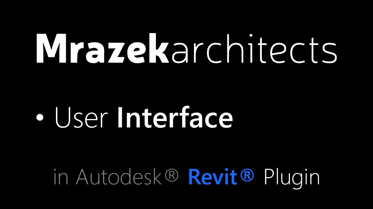Revit Plugin - User Interface