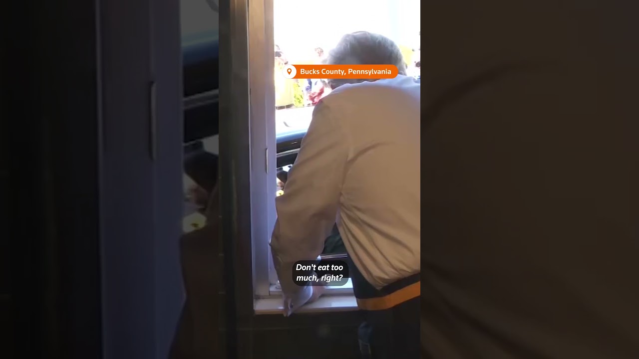 Donald Trump makes fries, works drive-thru window at McDonald’s