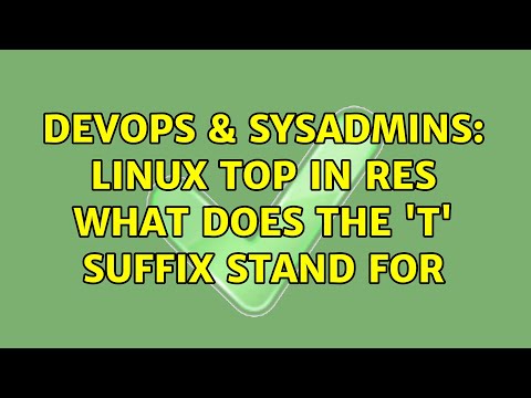 DevOps & SysAdmins: Linux top in RES what does the 't' suffix stand for