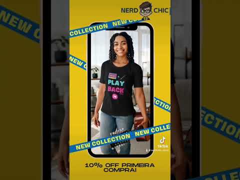 Coleção de roupas Games Nerd Chic #camisetas #diversão #entretenimento #roupas #games