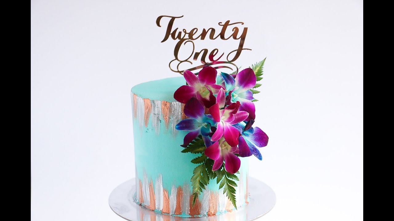 Cascading Floral Spray Cake Tutorial- Rosie's Dessert Spot