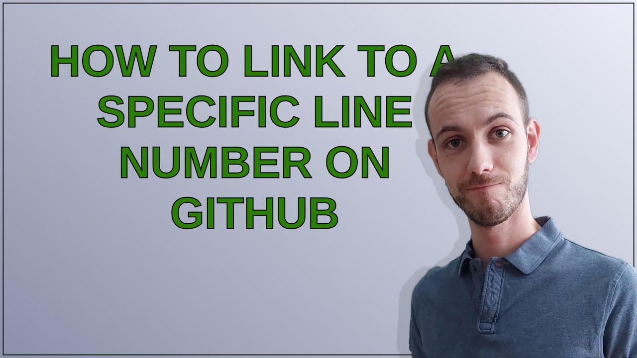 How to link to a specific line number on GitHub