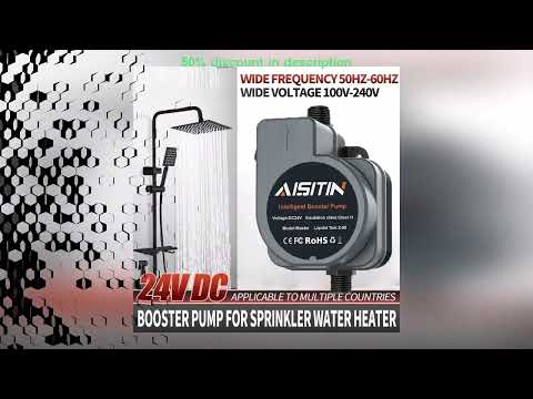 #2024 New Upgraded Automatic Booster Pump 180W 24V Brushless Water Pump Home Shower Water Heater