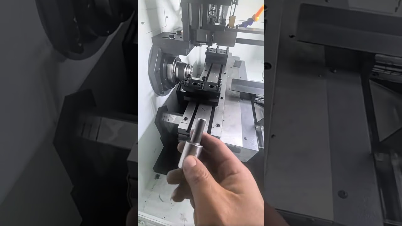 CNC Machining with Automated Loading & Unloading System #lathemachine #machine #lathmachine #lathe