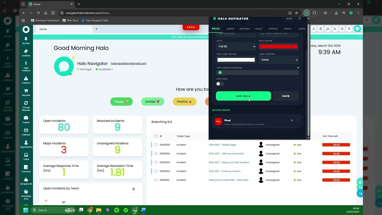 Halo Navigator - Start here - Rules