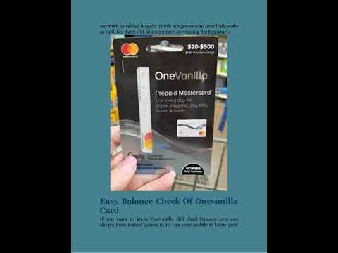 Check Onevanilla Card Balance | Onevanilla Prepaid Visa Card Balance Check Online