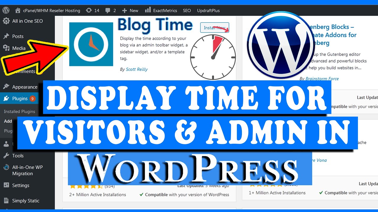 How to display time in WordPress for Visitors & Admins?